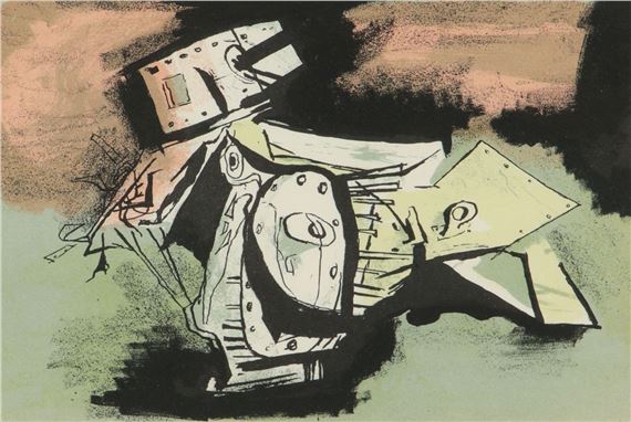 William Scott | DESTROYED BATTLE TANK | MutualArt