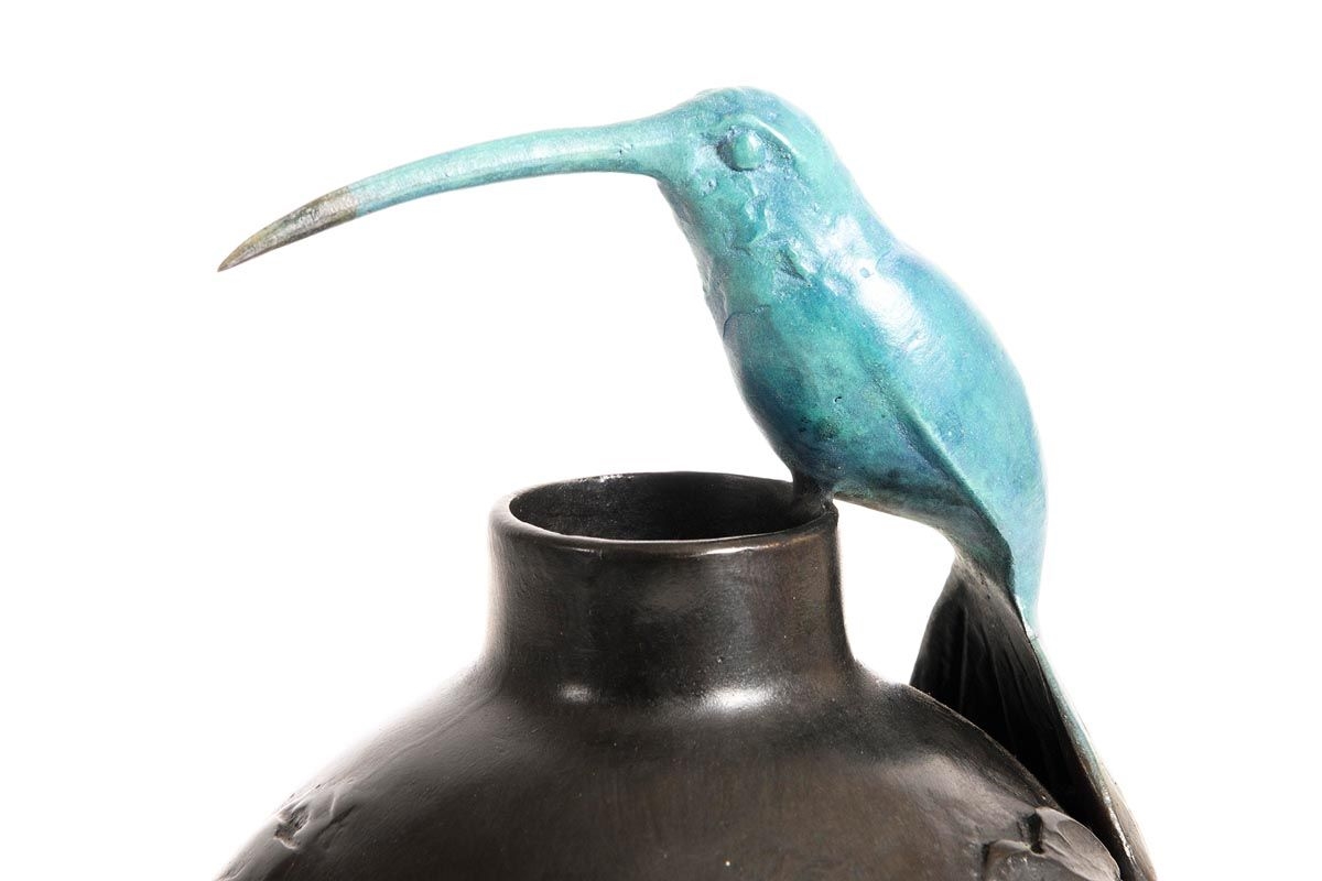 Valentin Bostan | Humming Bird on Airtight Vase | MutualArt