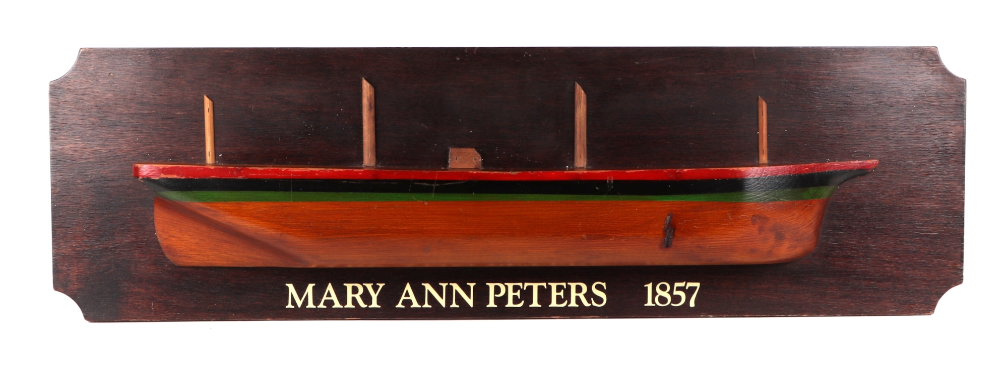 Mary Ann Peters | A half hull model of a boat MARY ANN PETERS built ...