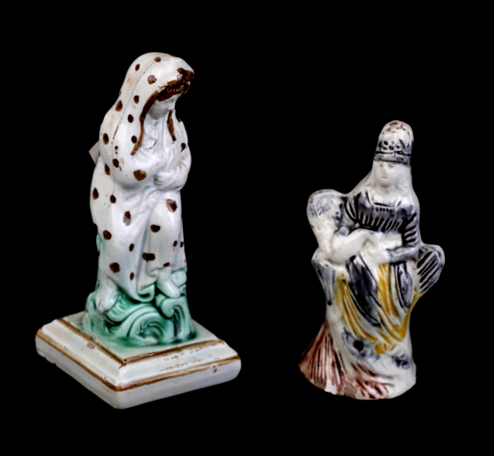 Staffordshire | Two early 19th century Staffordshire Pearlware figures ...