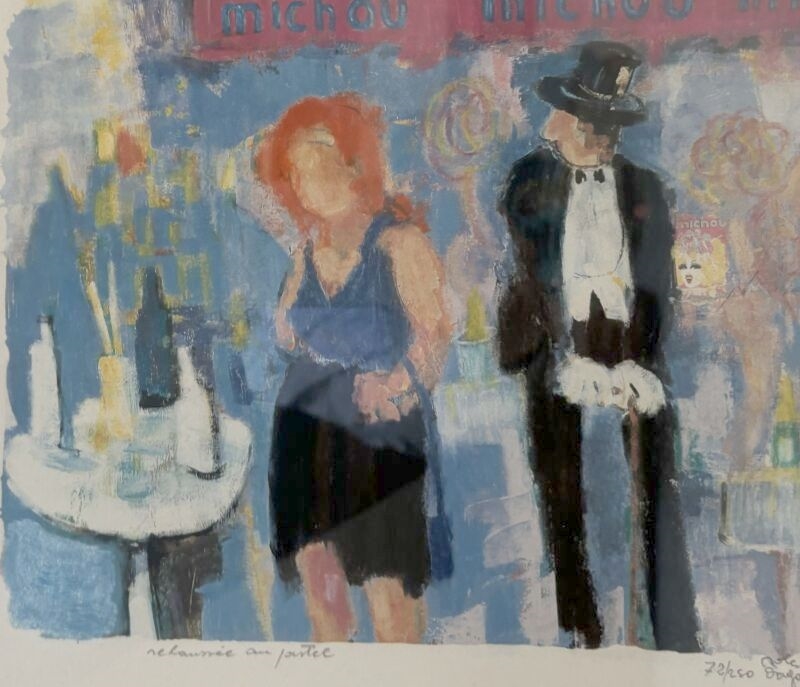 Robert Dago | Couple à la terrasse de café | MutualArt