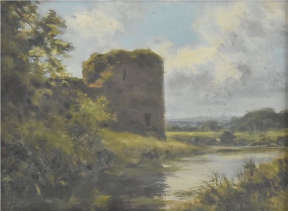 Richard Sebastian Bond | OIL ON CANVAS RIVER SCENE (19th century ...