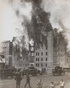 Weegee | Incendiary Fire in Unfinished Washington Heights Apartments ...