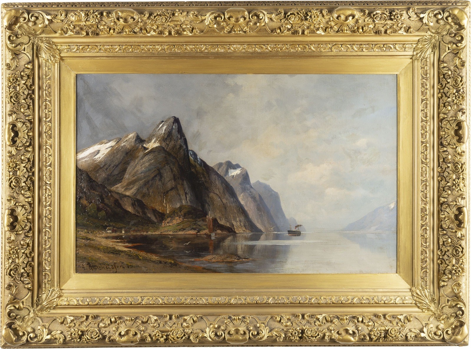 Georg Anton Rasmussen | FJORDLANDSCHAFT (1842) | MutualArt