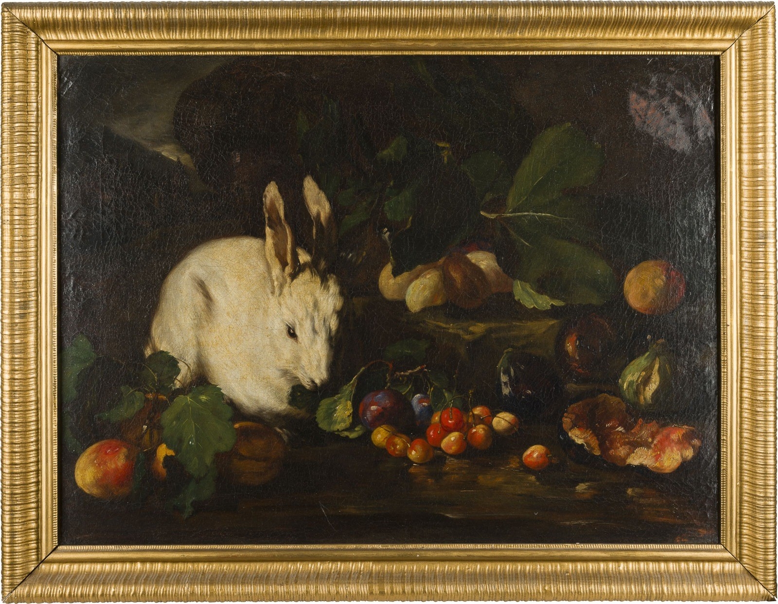 Franz Werner von Tamm | STILLLEBEN MIT KANINCHEN UND FRÜCHTEN (18th ...