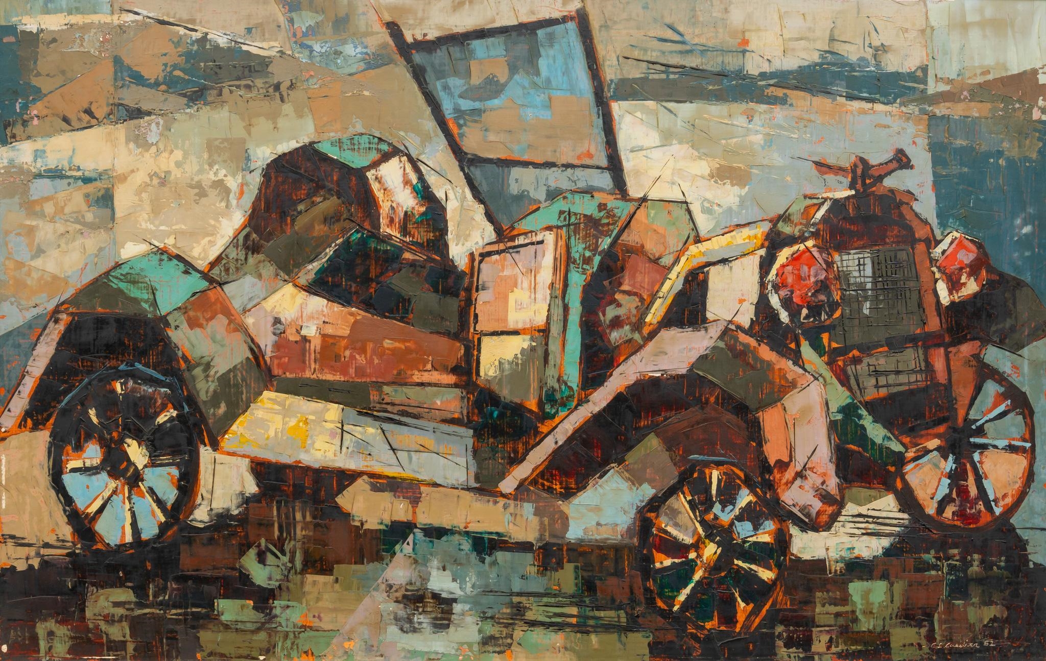 Cecil Lang Casebier | Boy with Darts (1959) | MutualArt