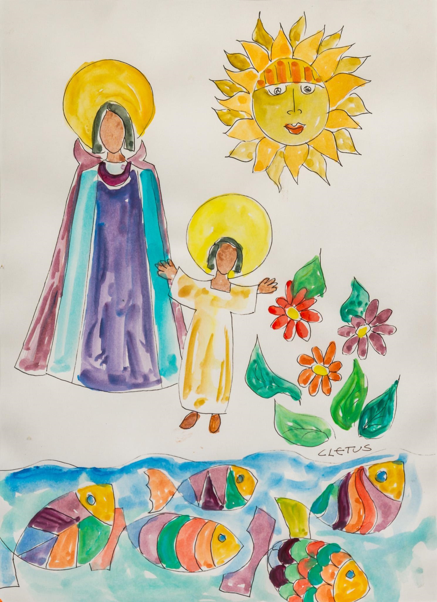 Brother Cletus Behlmann | Madonna and Child at the River | MutualArt