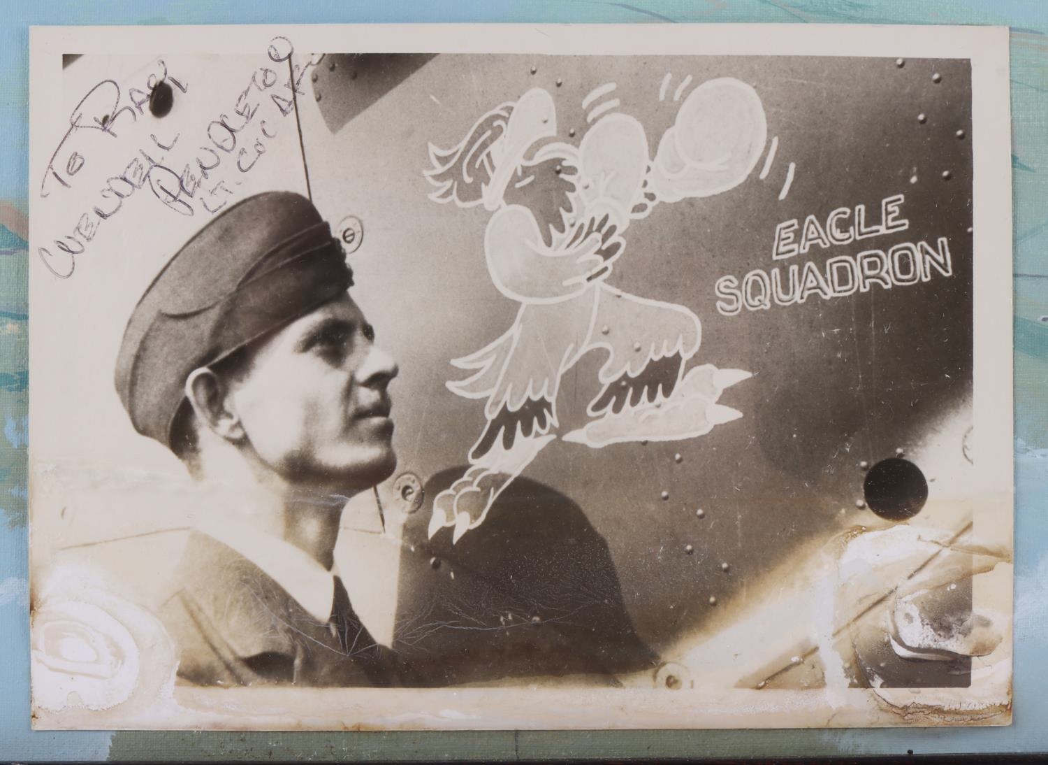 Raymond Waddey | RAY WADDEY WWII RAF EAGLE SQUADRON PILOT SIGNED ...