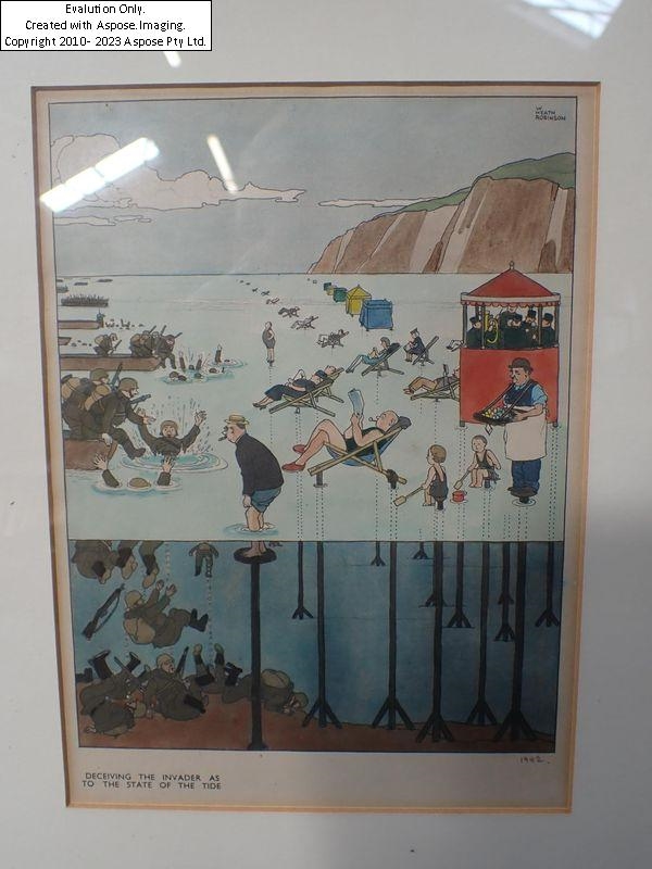 William Heath Robinson | W HEATH ROBINSON - DECEIVING THE INVADER ...