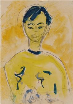 Ernst Ludwig Kirchner | Rambler in a wood (1920) | MutualArt