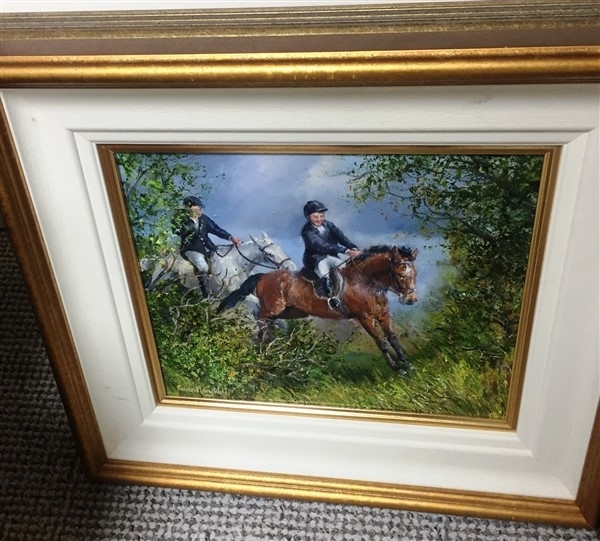 Susan Mary Webb | Susan Webb Out Hunting Oil on Canvas Signed ...