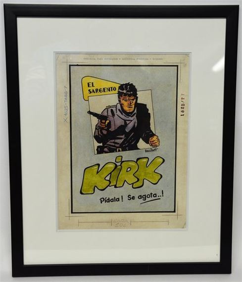 Pratt Hugo | Dessin original d'Hugo Pratt pour la couverture couleur ...