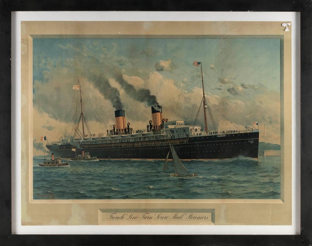 Fred Pansing | FRENCH LINE TWIN SCREW MAIL STEAMERS (19th Century 20th ...