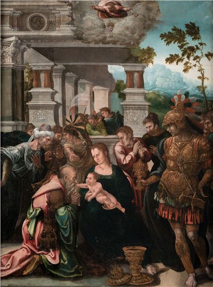 Jan Swart van Groningen | La Adoración de los Reyes Magos (Circa 1490 ...