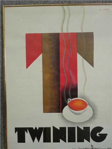 Charles Loupot | A Charles Loupot Twining advertising poster, framed ...