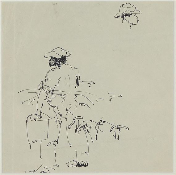 Alfred Heber Hutty | MAN WITH SUGAR CANE | MutualArt