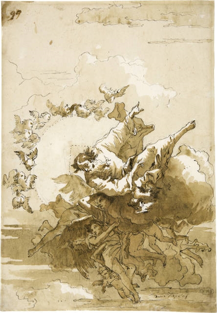 Giovanni Domenico Tiepolo | Centaur and hunting dogs | MutualArt