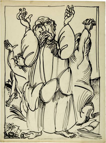 Ludwig Meidner | Portrait of a Young Man (1912) | MutualArt