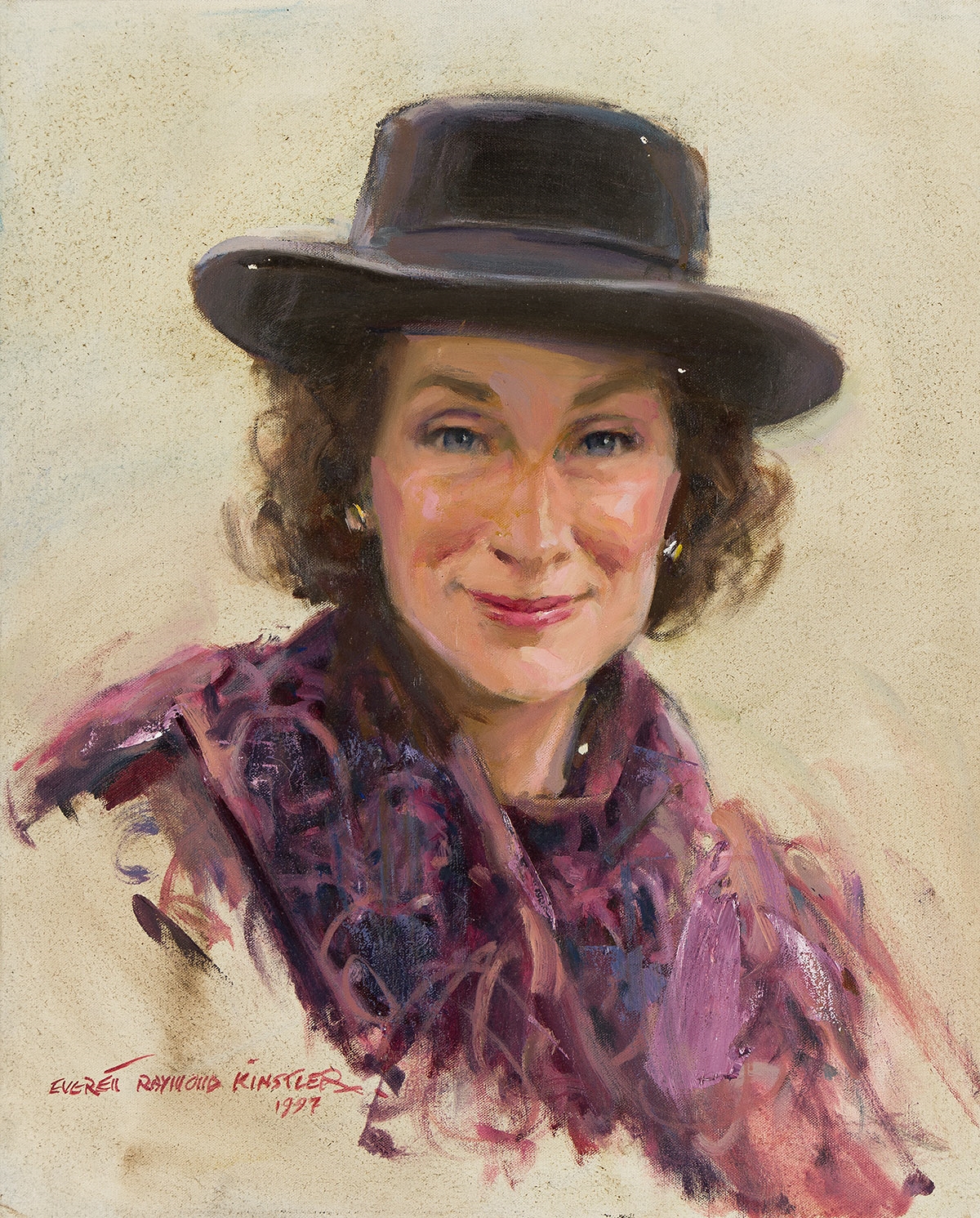 Everett Raymond Kinstler | Portrait of Margaret Atwood (1997) | MutualArt