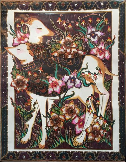 Mara Lynn Abboud | PERSIAN HOUNDS (Circa 1980) | MutualArt