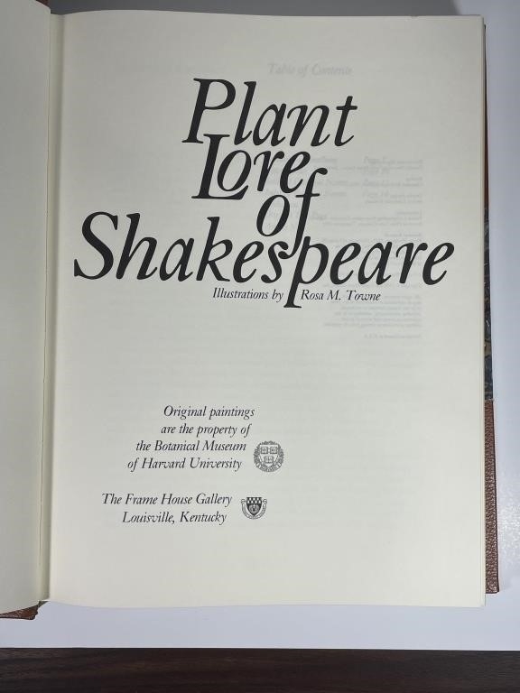 Rosa M Towne | Plant Lore of Shakespeare Art Print Folio | MutualArt