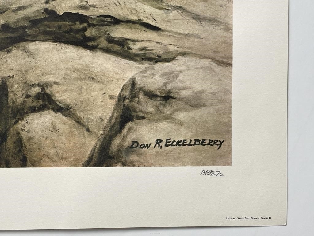Don Richard Eckelberry | Don Eckelberry California Quail S&N LE Art ...