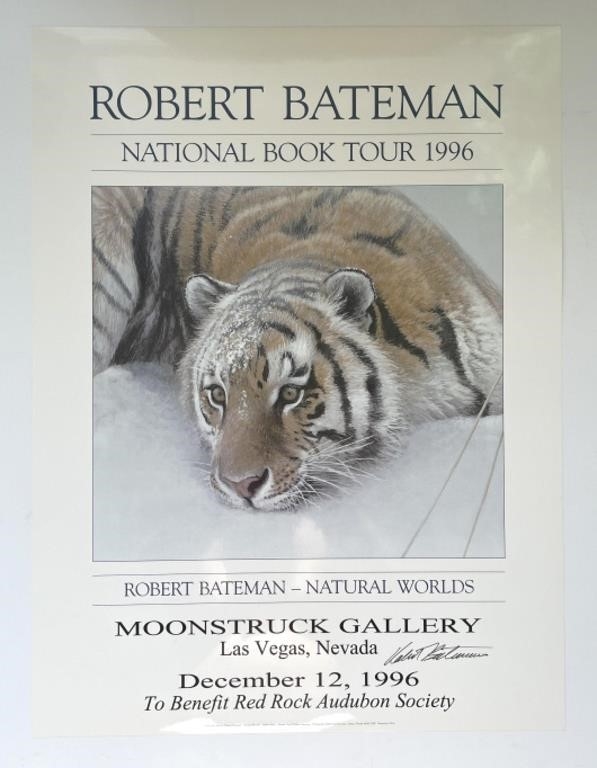 Robert Bateman | Robert Bateman Signed Exhibition Tiger Poster (1996 ...