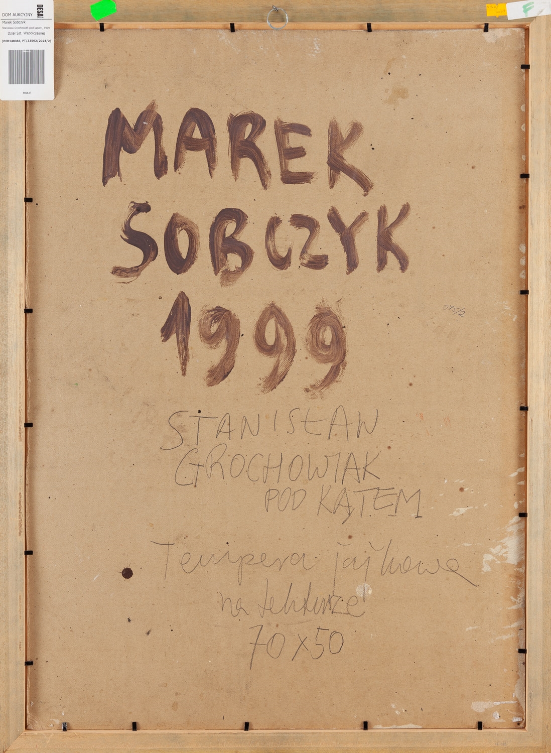 Marek Sobczyk | Stanisław Grochowiak at an angle (1999) | MutualArt