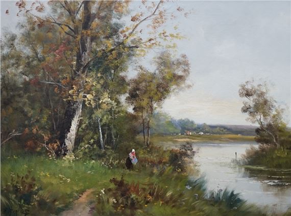 Edma Morisot-Pontillon | Riverscape and Landscape | MutualArt
