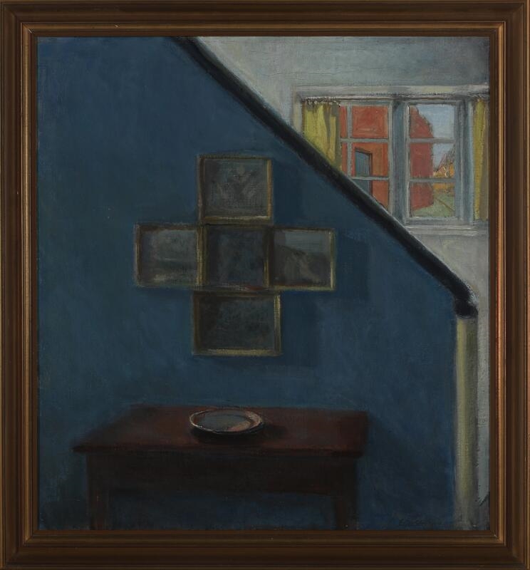 Eiler Sørensen | Interior with a staircase | MutualArt