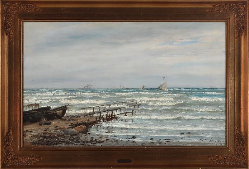 Louise Bonfils | Coastal scenery (1890) | MutualArt
