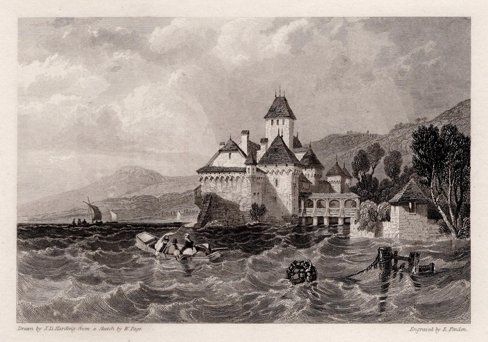 J.D. Harding | The Castle of Chillon (1800s) | MutualArt