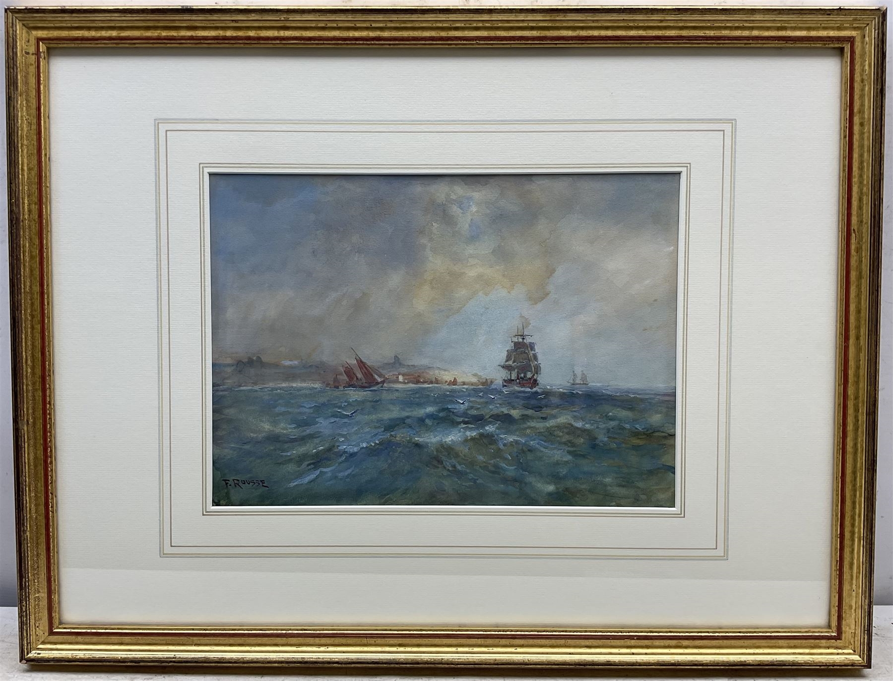 Frank Rousse | Scandinavian Timber Boat Leaving Scarborough | MutualArt