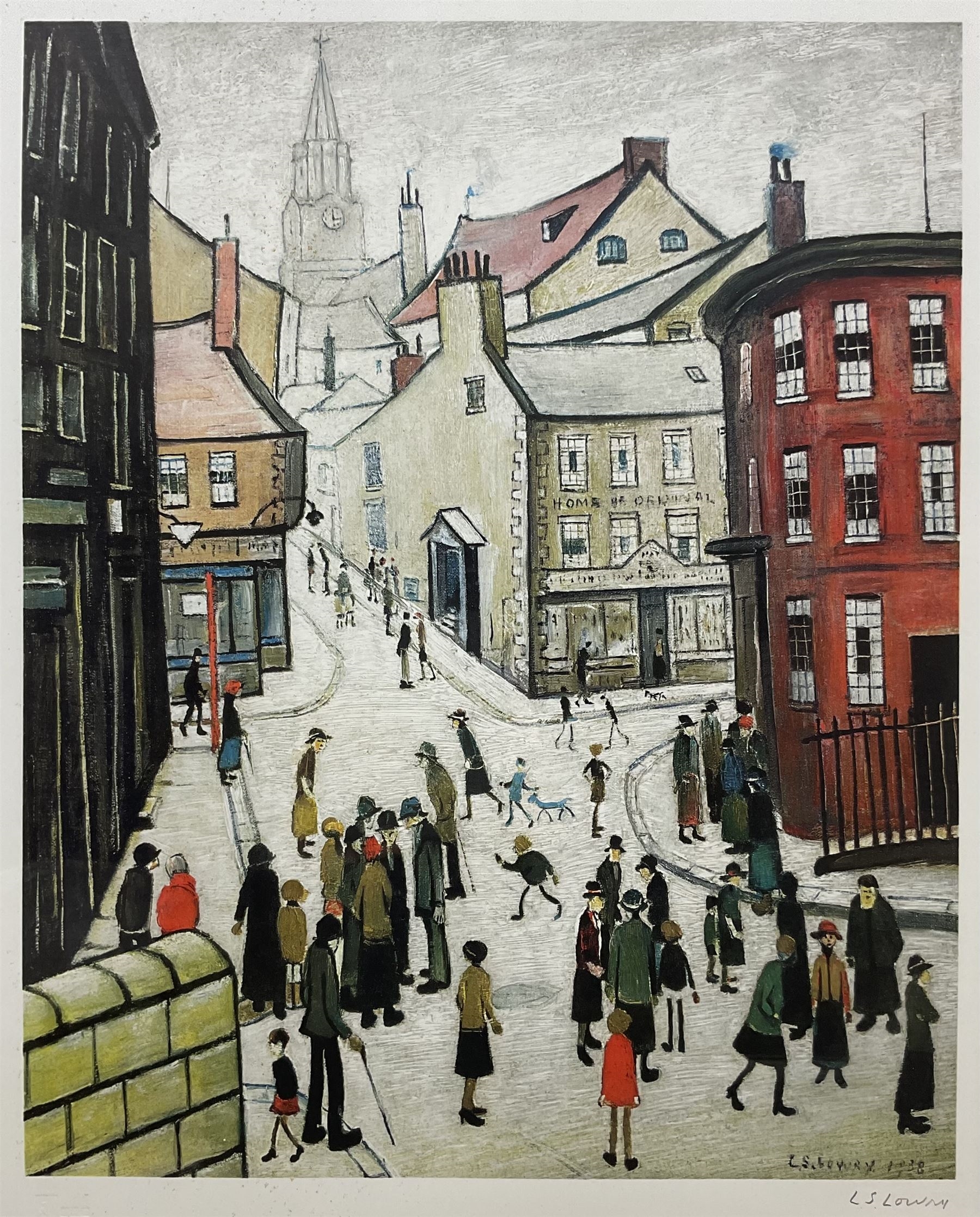 Laurence Stephen Lowry | Lancashire Village (1944) | MutualArt