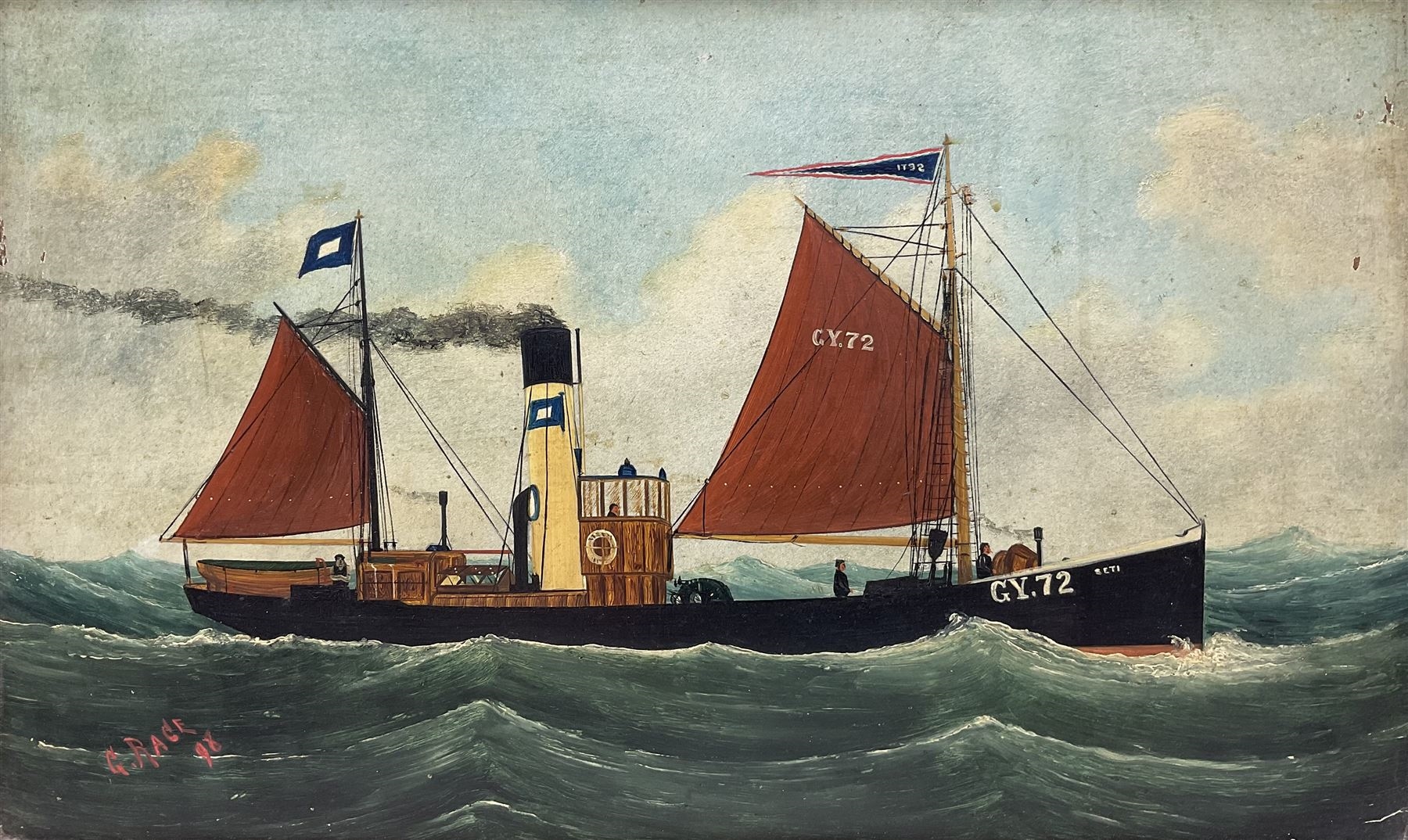 George Race | Grimsby Trawler 'Seti' at Sea (98) | MutualArt