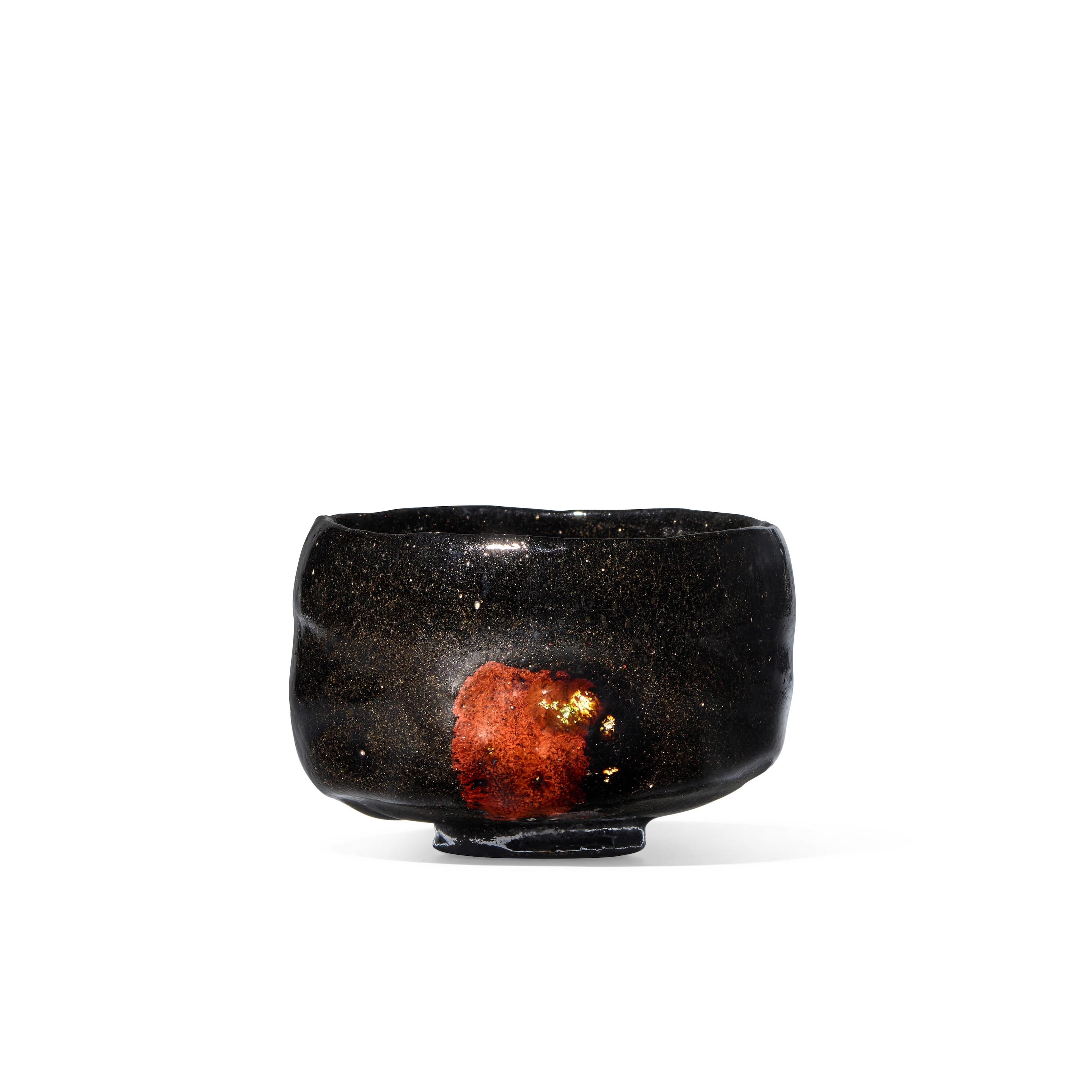 Raku Kichizaemon | A Black Raku Ware Tea Bowl (1868) | MutualArt