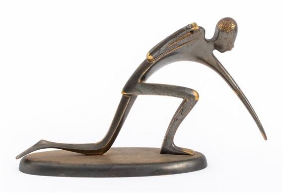 Karl Hagenauer | Hagenauer Style Gilt Bronze Figural Sculpture | MutualArt