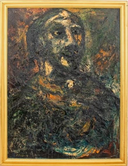 Joachim Probst | Joachim Probst Portrait of Figure Oil on Masonite ...