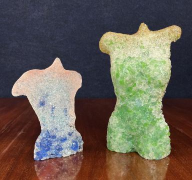 Patrick Stern | Two Patrick Stern pate de verre glass torsos | MutualArt