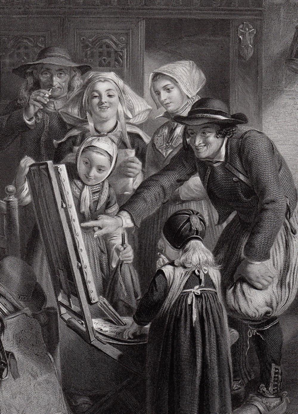 Abraham Solomon | Abraham Solomon 1867 engraving Art Critics in ...