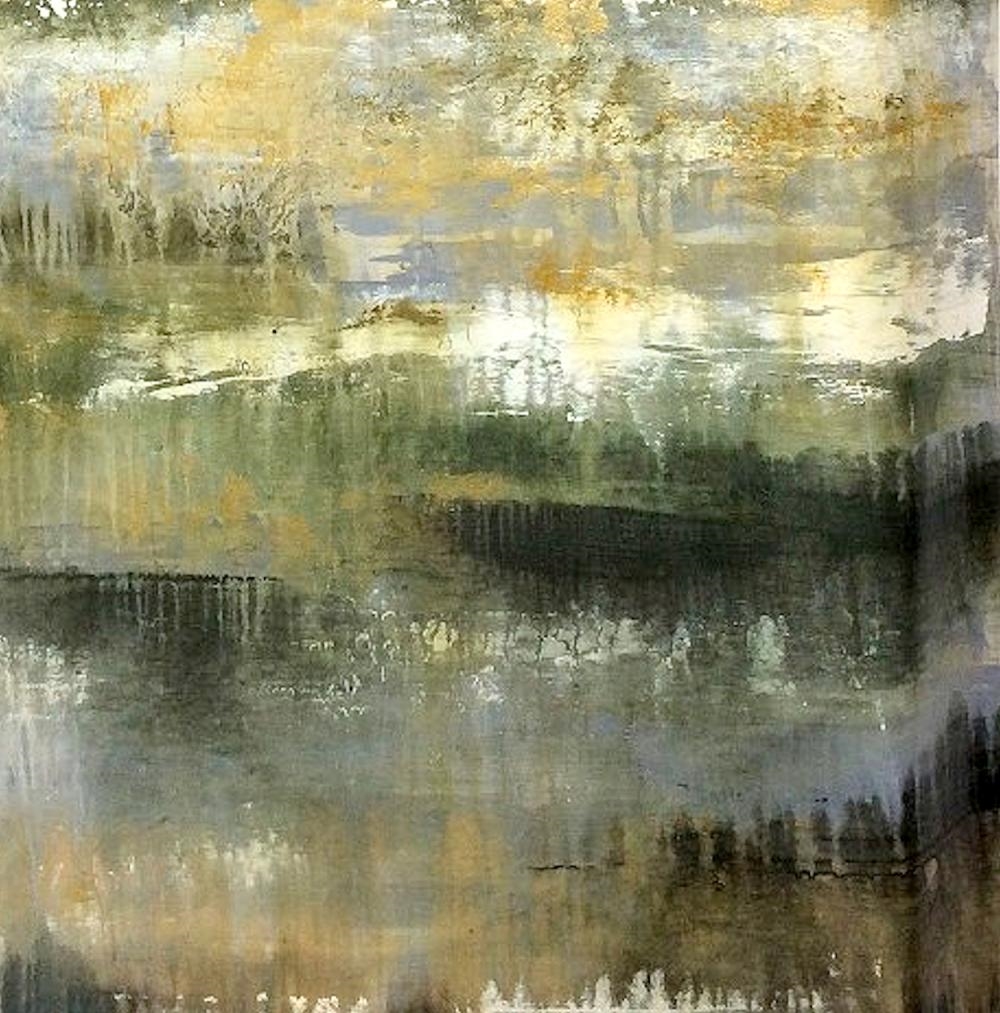 Alexys Henry | Alexys Henry Original Painting Swayed Green IV 55 x 65 ...