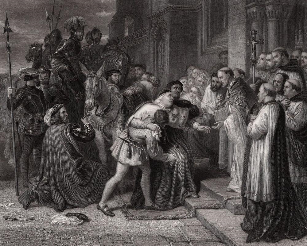 Charles West Cope | Charles West COPE 1800s Engraving Cardinal Wolsey ...