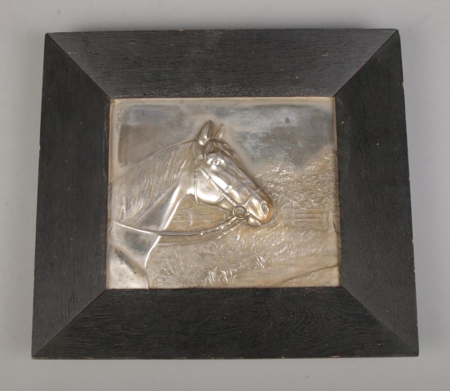 Georg Bommer | a framed white metal relief plaque | MutualArt