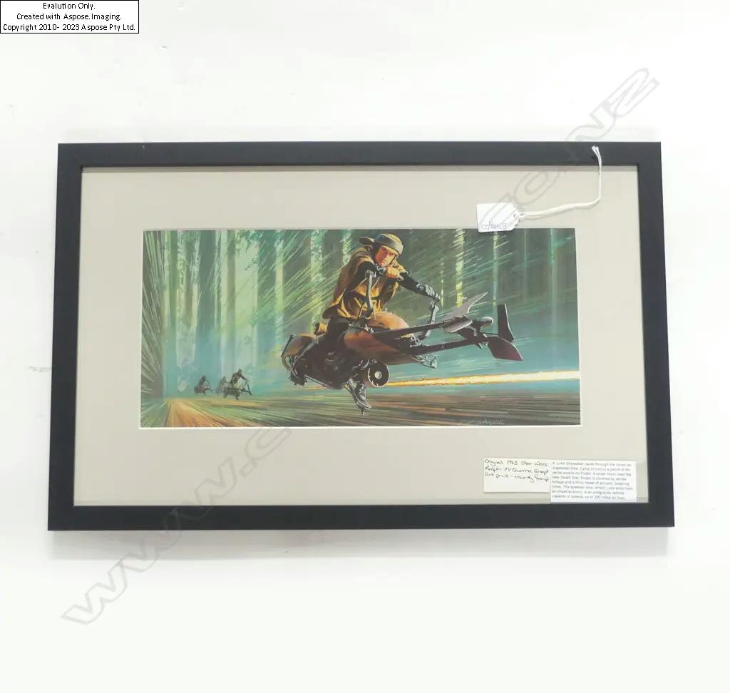 Ralph Mcquarrie | STAR WARS RALPH MCQUARRIE CONCEPT ART PRINT 165x365mm ...