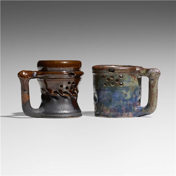 George Ohr | Puzzle mugs, set of two (1895 - 1896) | MutualArt