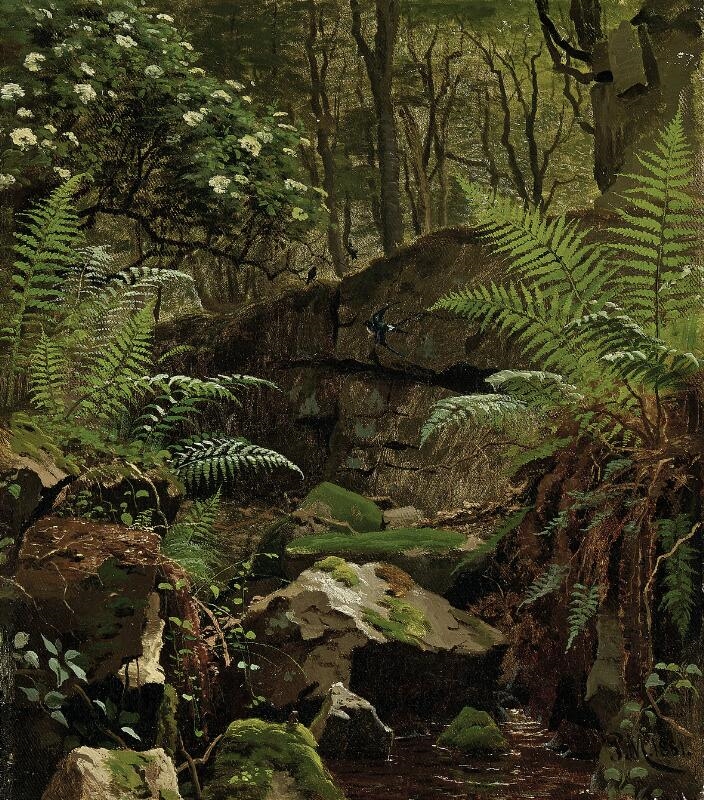 Peder Mork Monsted | A milkmaid on her way to milk the cow (1925 ...