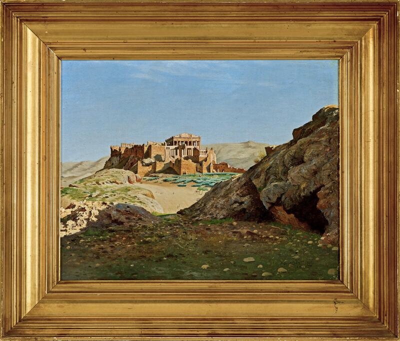 Josef Theodor Hansen | View towards Acropolis, Athens (1893) | MutualArt