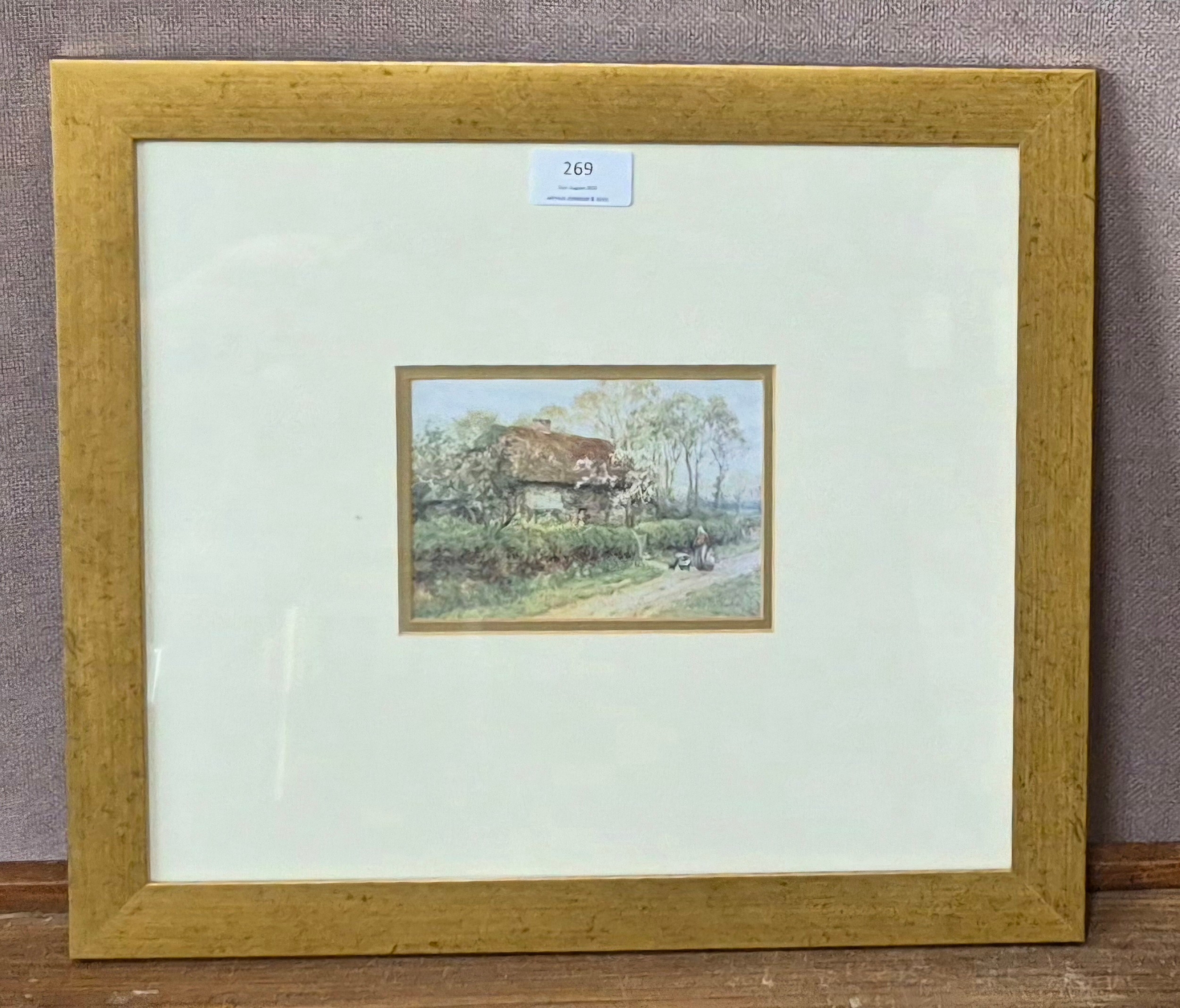 Helen Allingham | The Cottage at Freshwater Gate | MutualArt