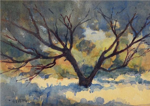 George Pitt Morison | Unititled – Tree in Dappled Light | MutualArt