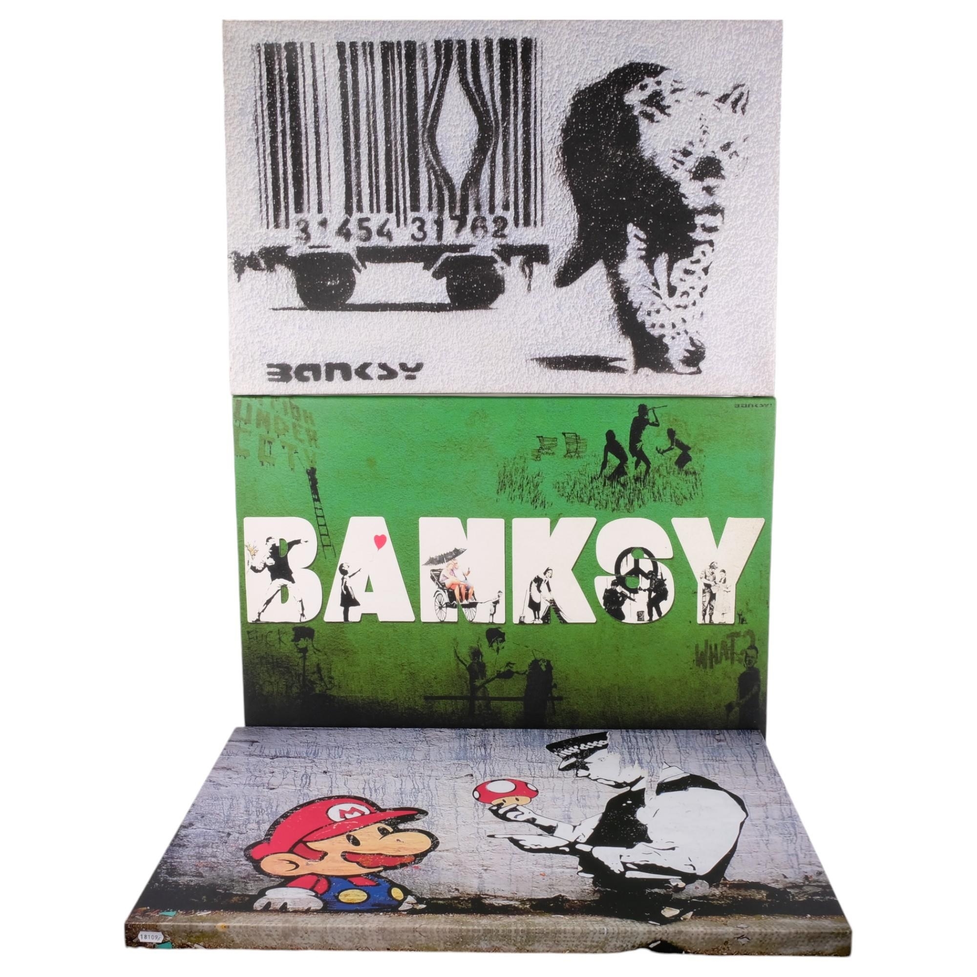 Banksy | 6 modern Banksy prints on canvas | MutualArt